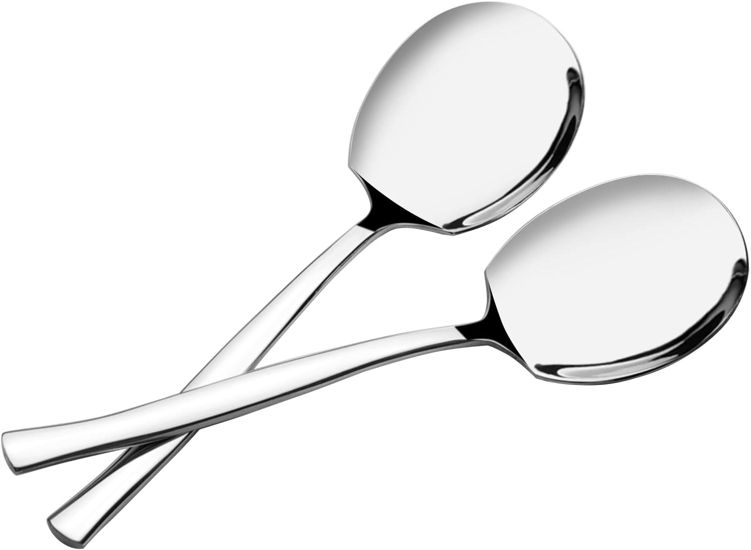 Xowine 6 Pieces Buffet Serving Spoons, Stainless Steel Large Serving ...