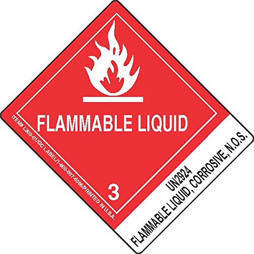 GC Labels-L309P3227, UN2924 Flammable Liquid, Corrosive, N.O.S., Roll ...
