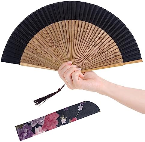 Large Folding Silk Hand Fan Hand Folding Fans Chinese Tai Chi Folding ...