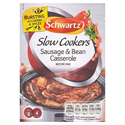 Amazon.com : Schwartz Slow Cookers Sausage & Bean Casserole - 35g ...