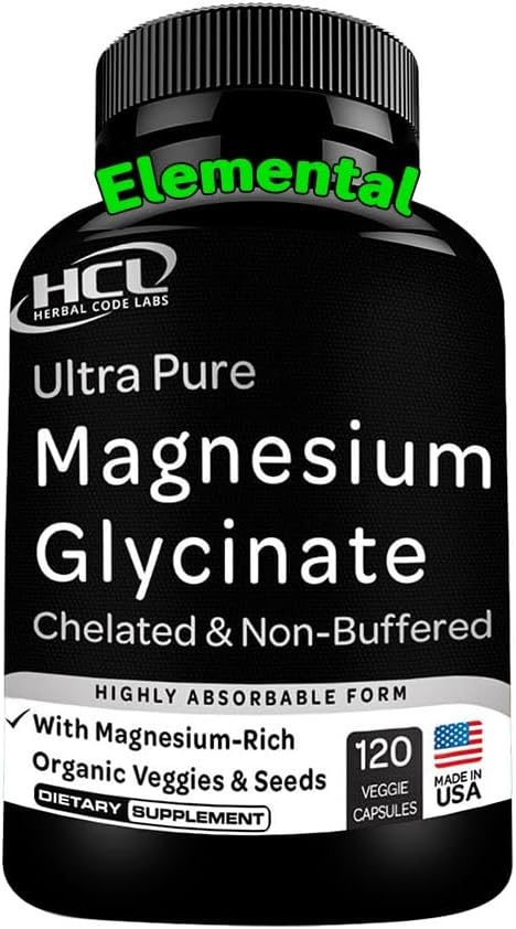 Amazon.com: Pure Magnesium Glycinate Capsules - Non-Buffered 350mg ...