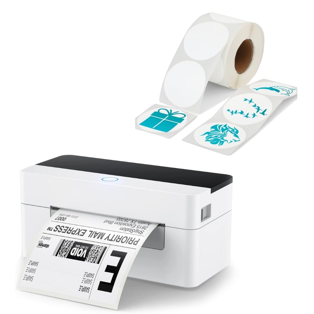 Amazon.com : OFFNOVA Shipping Label Printer and 2.25” x 2.25” Thermal ...