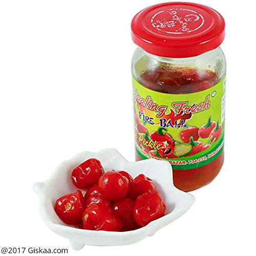 GISKAA Dalle Chilli (Fireball) Pickle - 200 g : Amazon.in: Grocery ...