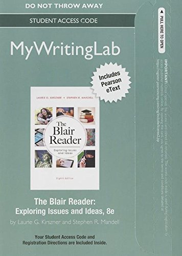 NEW MyWritingLab with Pearson eText - Standalone Access Card - for The ...