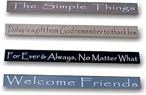 Amazon.com: 18" Inspirational Block 4 Piece Set : Home & Kitchen