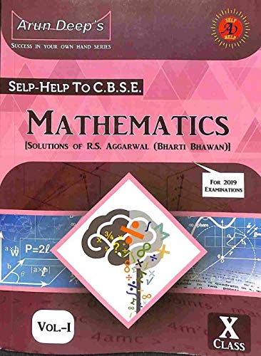 Arun Deep's Self Help To CBSE Mathematics [Solutions of R.S. Agarwal ...