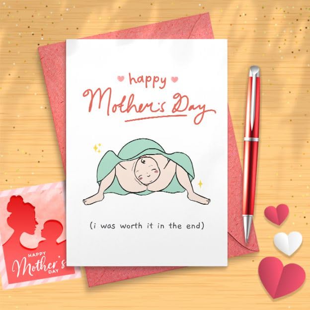 Amazon.com: Rude and Funny Mothers Day card for mom, perfect for her ...