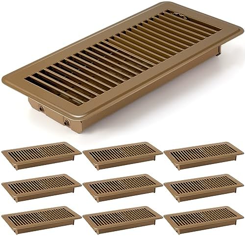 Retisee 4x12 Inches Floor Vent Covers Heavy Duty Floor Register Easy ...
