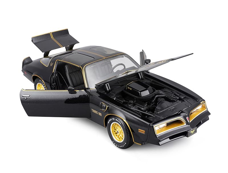 Amazon.com: 1978 Firebird Trans Am Black Metallic with Hood Graphics ...