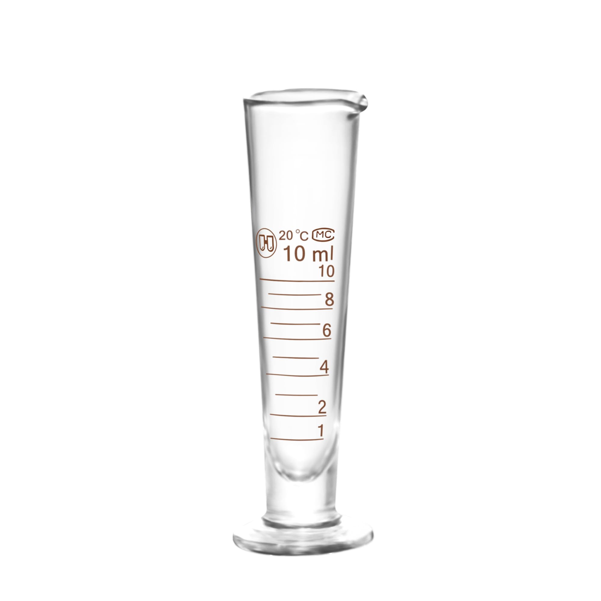 Amazon.com: Professional Lab Graduated Measuring Cup with Spout 10ml ...