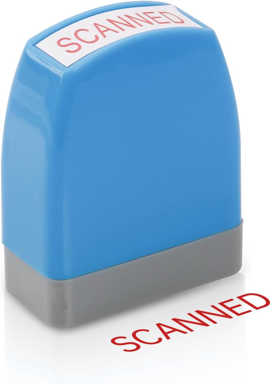 Amazon.com : YIEMI Self-Inking Office Stamp, Red Ink Office Stamps ...