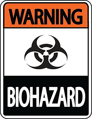 Graphical Warehouse Warning Biohazard Floor Sign-12" : Amazon.in ...