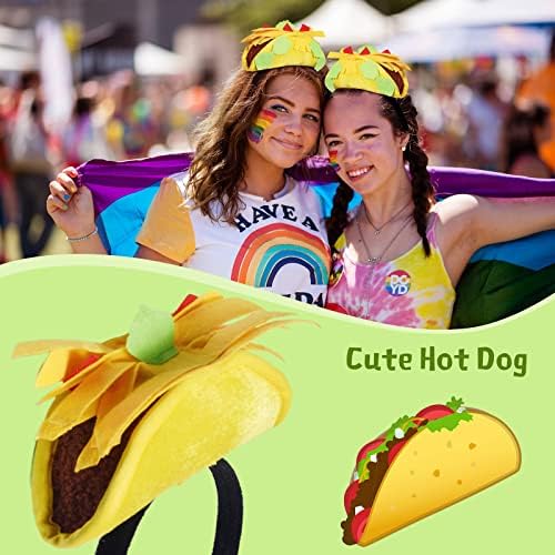 Amazon.com: Uderwarb Taco Headband Food Hat for Cinco De Mayo Fiesta ...