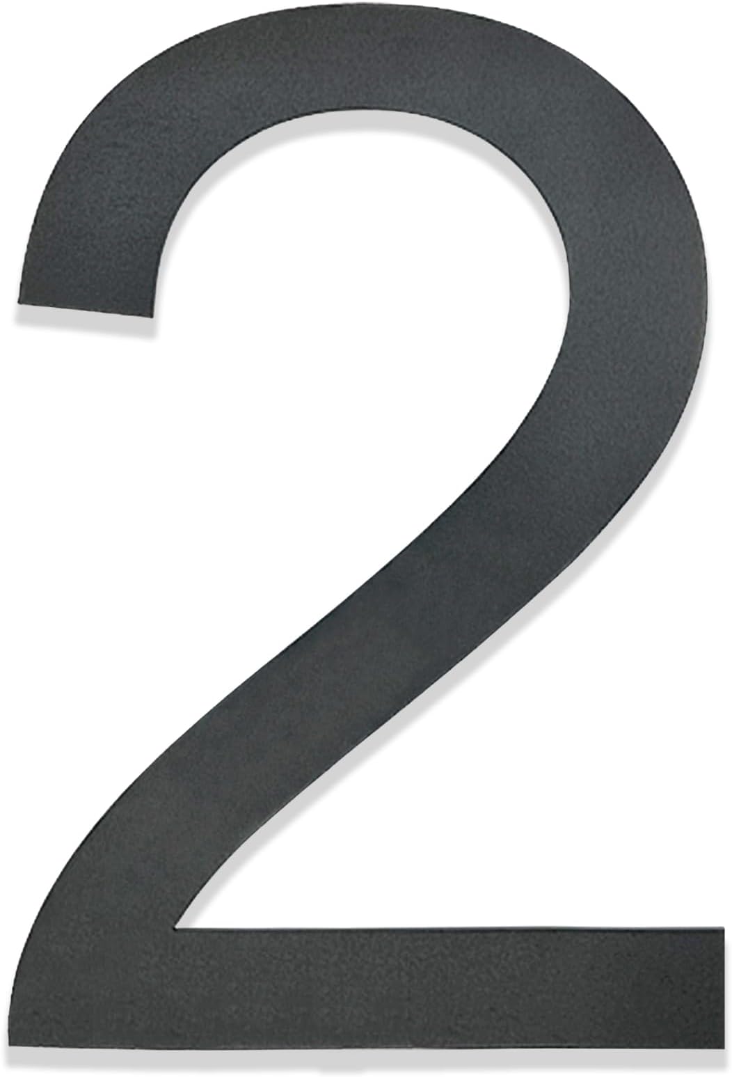 Hausnummer Acryl Anthrazit Grau Matt RAL: 7016 - Türnummer - Post ...