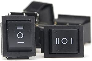 Amazon.com: Micro Switches KCD2 Black Three Position Toggle Micro ...