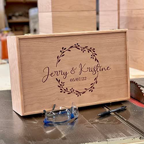 Amazon.com: Extra Large Wood Box with Lid-Wedding Gift-Engagement ...