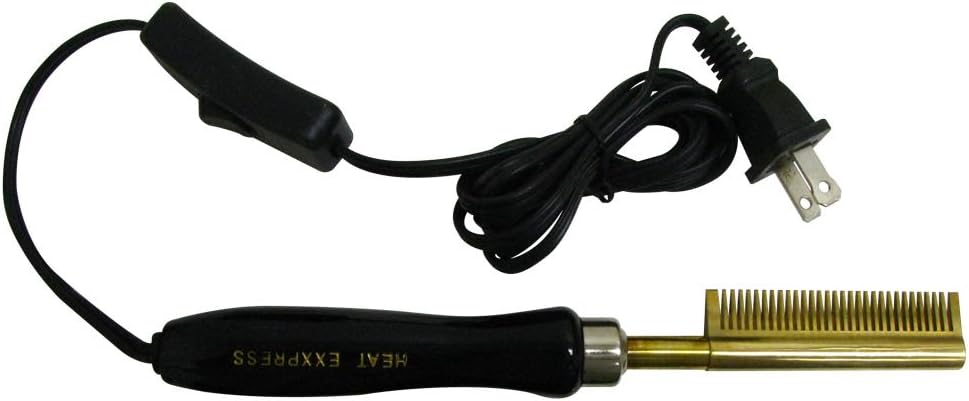 Amazon.com : Heat Exxpress He-Ep1 Electric Press Comb Large : Hair ...