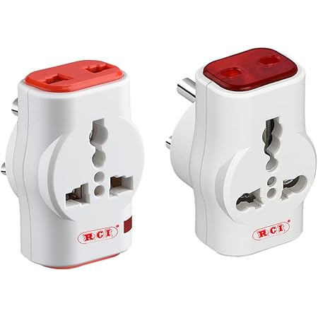 Buy RCI Glaze 3 pin Universal Multi-Plug 6A and 6-16A (Pack of 2 ...
