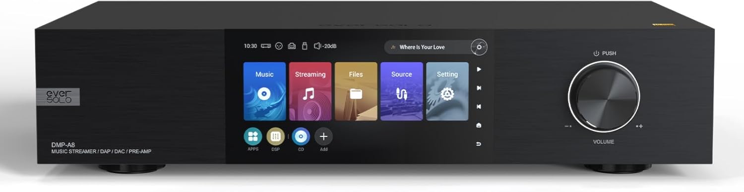 Eversolo DMP-A8 Music Streamer,DAP,DAC,Preamp,4GDDR4 +64GeMMC AK4191EQ ...