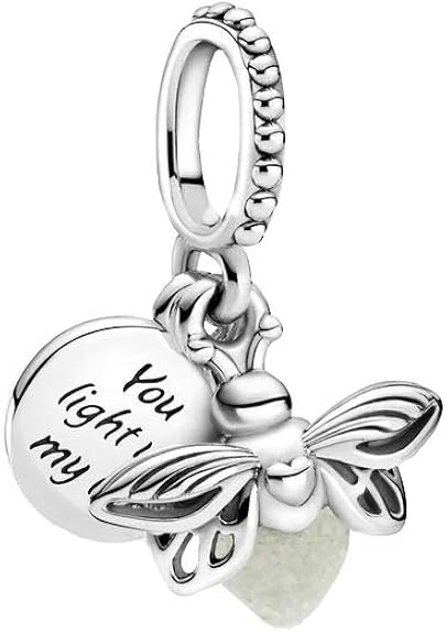 Amazon.com: PANDORA Glow-in-The-Dark Firefly Dangle Charm: Clothing ...