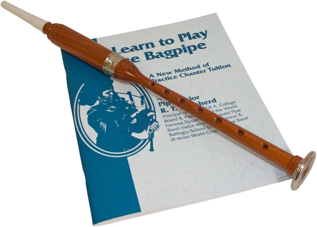Amazon.com: Bagpipe Practice Chanter, Red Cedar w/Learn Play Book ...