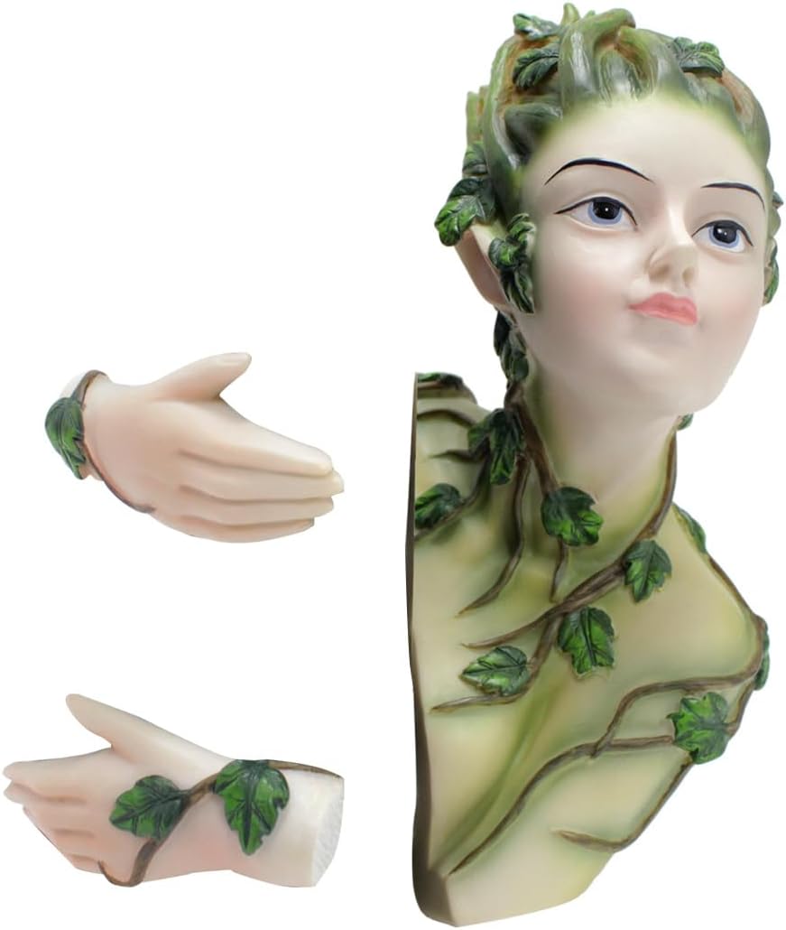 Amazon.com : Fairy Tree Hugger Forest Elves Sculptures Statues Tree ...