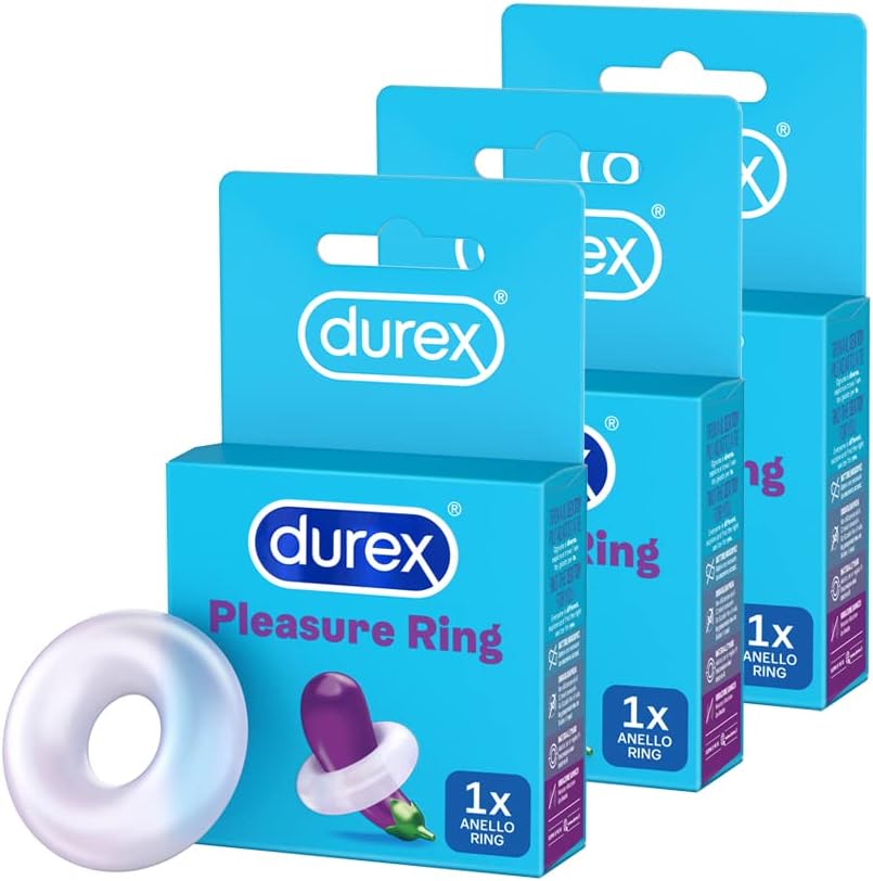 Durex Pleasure Ring, Anello Stimolante per lui, per Prolungare il piacere, 3 pezzi : Amazon.it ...