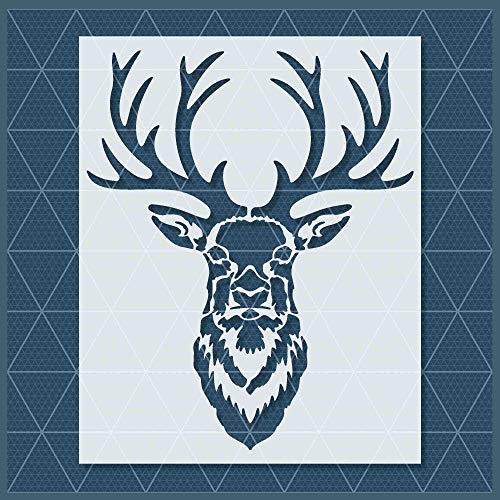 Amazon.com: Buck Deer Head Stencil - Reusable&Durable : Handmade Products