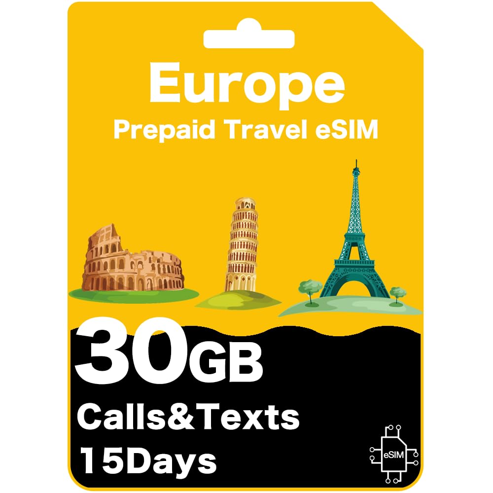 Orange Spain Prepaid eSIM - Unlimited Data in Spain, 30GB EU Roaming, 100 Min Calls, 15 Days ...