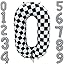 Amazon.com: Eoopoon 42 Inch Checkered Number Balloon 1, 1th Race Car ...