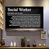 Amazon.com: SIGNCHAT Social Work Definition Social Worker Gift Coworker ...