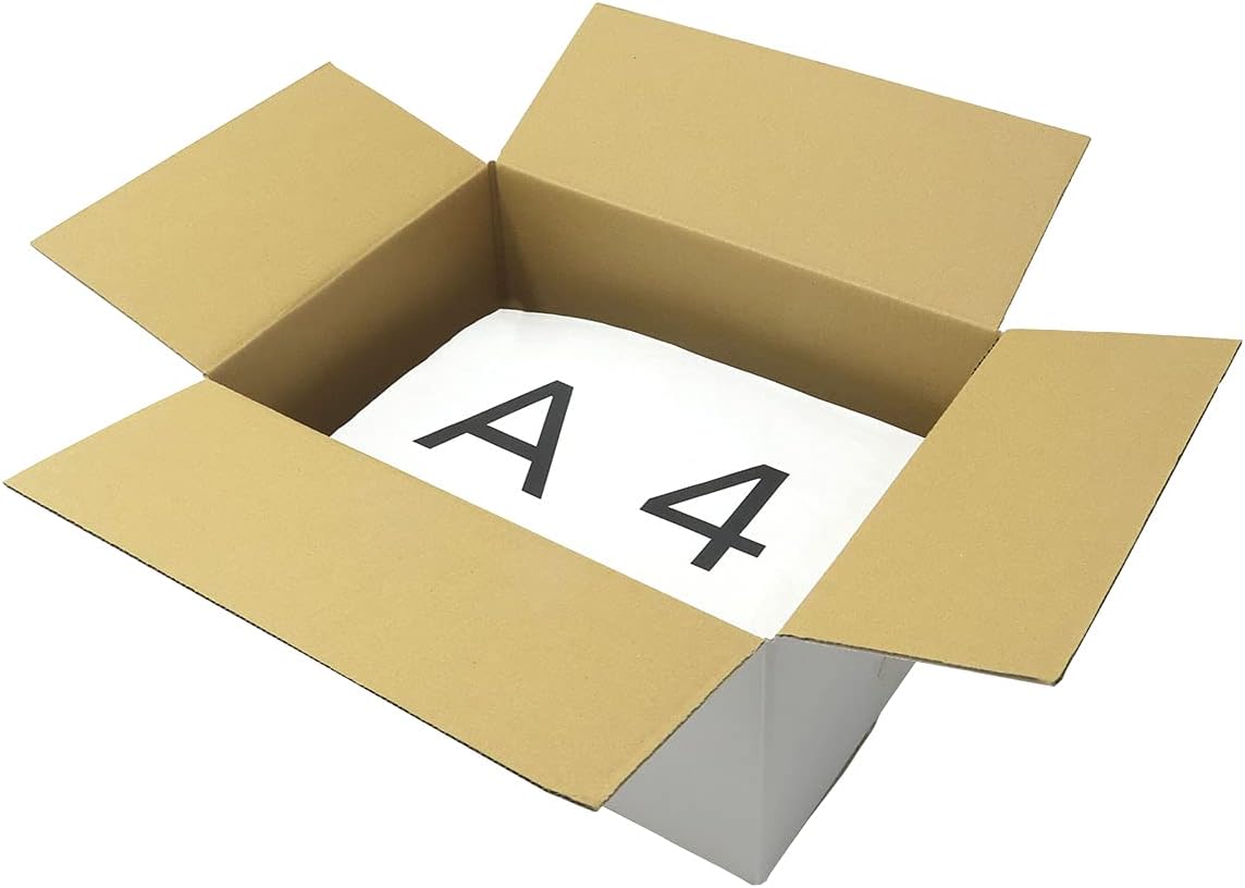 Amazon.co.jp: アースダンボール ダンボール 80サイズ 10枚セット 白 佐川Mサイズ同寸 段ボール 80 ギフトボックス ...