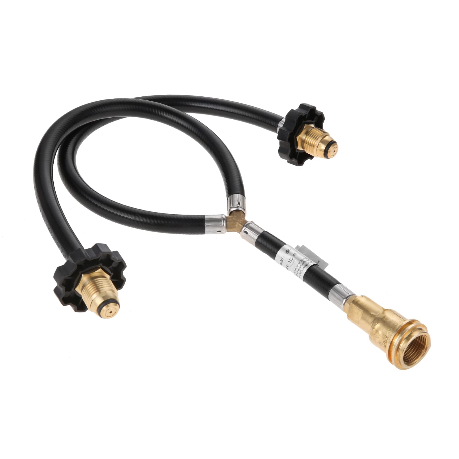 Y Splitter Dual Propane Tank Converter Hose Adapter Two Way ...