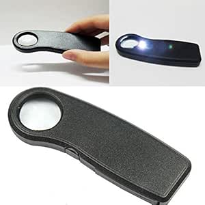 Amazon.com: High Power 40x Light Magnifying Glass Hand Held Magnifier ...