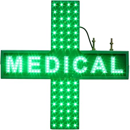 JAGANNATH ARTS LED Pharmacy/Medical Plus LED Sign Board (SIZE : 1.5FT X ...
