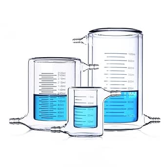 50 mL–5000 mL Borosilicate Glass Double-Wall Beakers—Jacketed Beakers ...