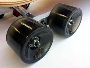 Amazon.com: Outofmydream Black Tandem Axle Wheel Kit Set for Skateboard ...