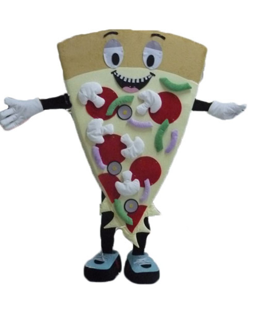 Buy 100% Real Photos Lovely Pizza Mascot Costume for Advertising Food ...