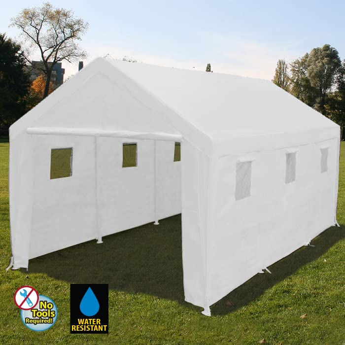 King Canopy Hercules with Enclosure Kit 10-Feet by 20-Feet, 2-Inch ...