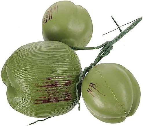 Amazon.com: SEWACC 1 Bunch Artificial Coconut Fake Fruit Simulation ...