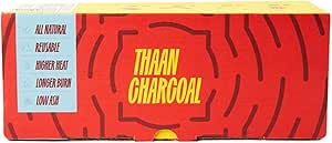 Amazon.com : Thaan, Thai-Style Charcoal. 4-6 Hour Burn Time. Restaurant Grade Charcoal. Low Ash ...