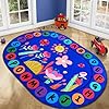 Amazon.com: USTIDE Educational Oval Kids Rug 4x6 ABC Alphabet Letters ...
