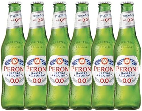 Amazon.com : Peroni Nastro Azzurro 6 Pack 0.0 NA Beer Non-Alcoholic ...