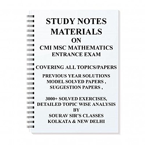 Buy CMI MSC Chennai Mathematical Institute MATHEMATICS [ PACK OF 4 ...