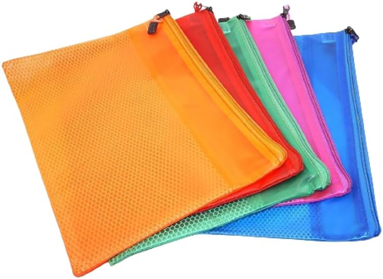 Bindermax Durable B5 Size Plastic Zip File Paper Document Folder Bags ...