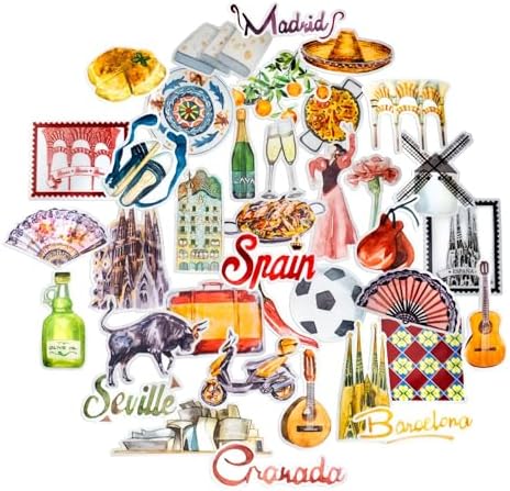 A5 Sticker Sheet Spanish Vinyl Stickers - Spain Espanol School Book ...