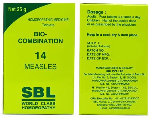 Buy SBL's Bio-Combination 14 No. Tablets - 25 gm (Pack of 2) Online at ...