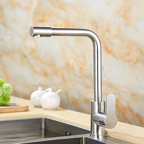 Stainless steel sink faucet hot and cold lead-free kitchen faucet sink ...