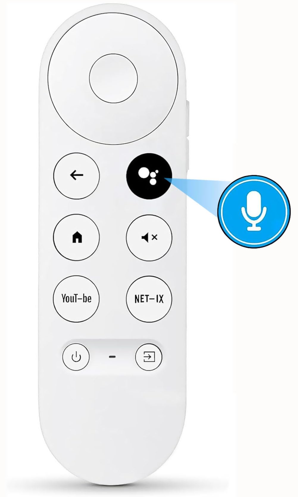New Voice Remote Control for Google Chromecast 4K Snow HDTV ...
