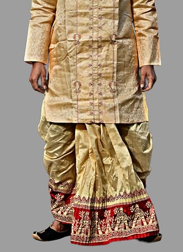 Stylish Printed Combination Mayur Puchha Dhoti - Price History